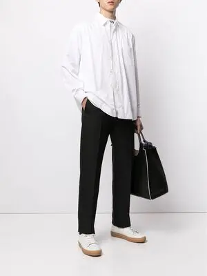 Comme Des Garçons Long-sleeve Cotton Shirt - White