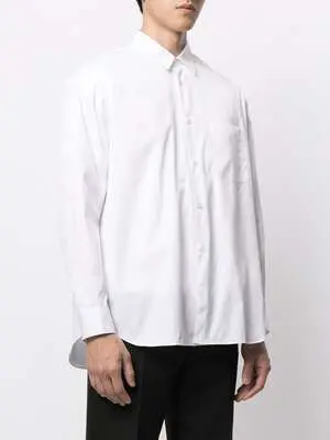 Comme Des Garçons Long-sleeve Cotton Shirt - White