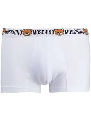 Moschino Teddy Waistband Brief Boxers - White