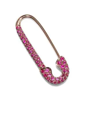 ANITA KO Safety Pin Ruby Single Earring - Pink