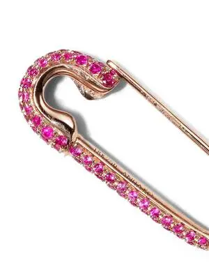 ANITA KO Safety Pin Ruby Single Earring - Pink