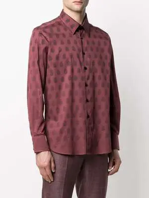 BILLIONAIRE Printed Button-up Shirt