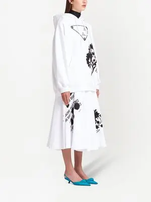 Prada Graphic-print Drawstring Hoodie