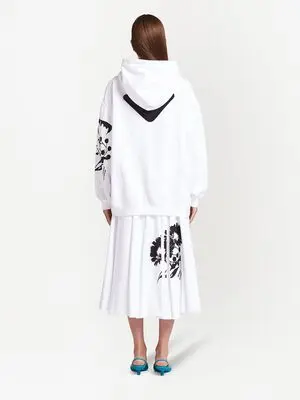 Prada Graphic-print Drawstring Hoodie