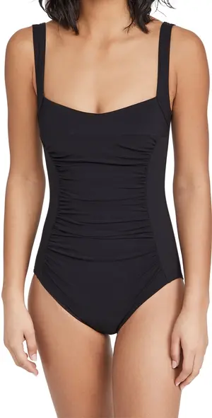 KARLA COLLETTO Basics Square Neck Underwire One-piece - Black