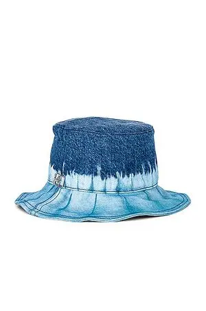 Alberta Ferretti ALBERTA FERRETTI Cotton Bucket Hat In Blue Fantasy Print Blue