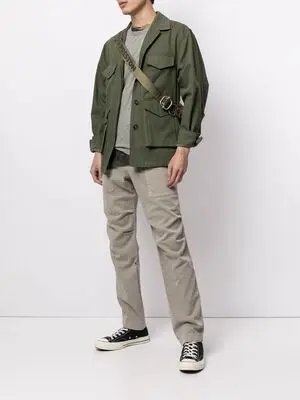 JAMES PERSE Straight-leg Cotton Drawstring Trousers