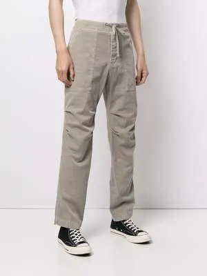 JAMES PERSE Straight-leg Cotton Drawstring Trousers