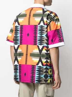 COUNTY OF MILAN Geometric-print Short-sleeve Shirt