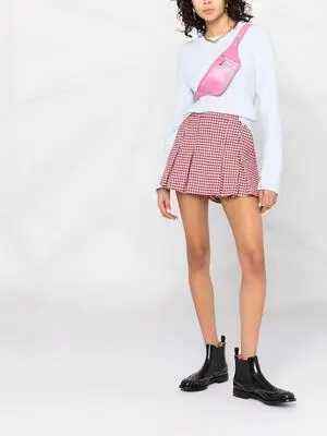 Red Valentino Gingham Dart-detailing Shorts