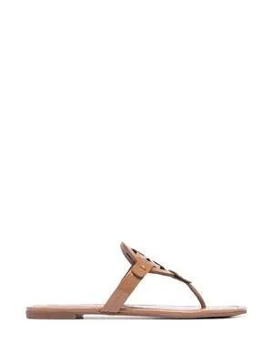 Tory Burch Miller Laser-cut Logo Sandals - Brown