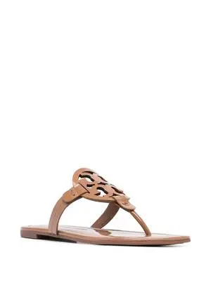Tory Burch Miller Laser-cut Logo Sandals - Brown