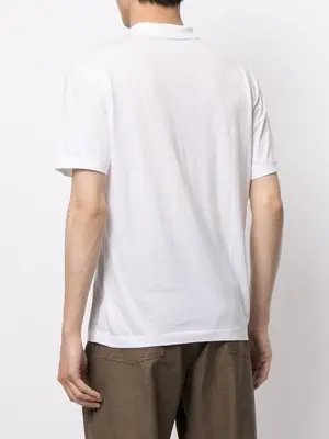 JAMES PERSE Luxe Lotus Jersey Polo Shirt - White