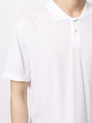 JAMES PERSE Luxe Lotus Jersey Polo Shirt - White