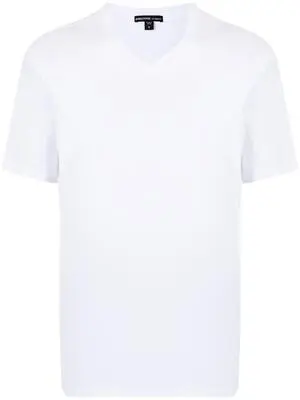 JAMES PERSE Luxe Lotus Jersey V-neck T-shirt - White