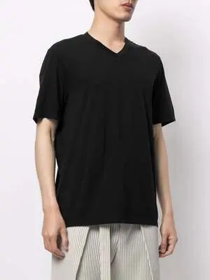 JAMES PERSE Lotus V-neck T-shirt - Black