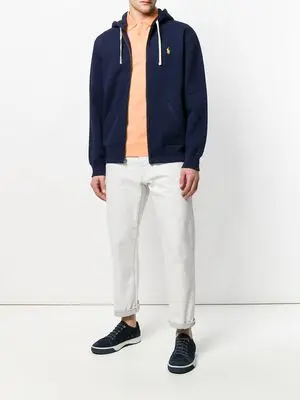 Polo Ralph Lauren Zip-up Hoodie With Drawstring