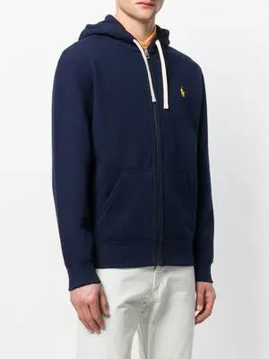 Polo Ralph Lauren Zip-up Hoodie With Drawstring