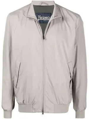 Herno Zip-up Bomber Jacket - Neutrals