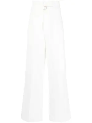 Philosophy Di Lorenzo Serafini High-waisted Wide Leg Jeans - White