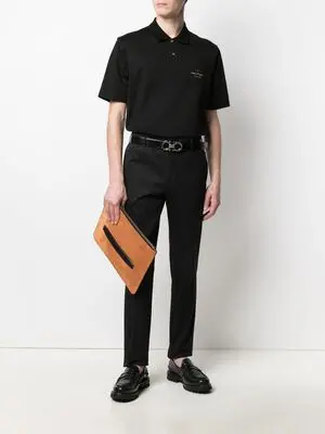 FERRAGAMO Slim-fit Tailored Trousers - Black