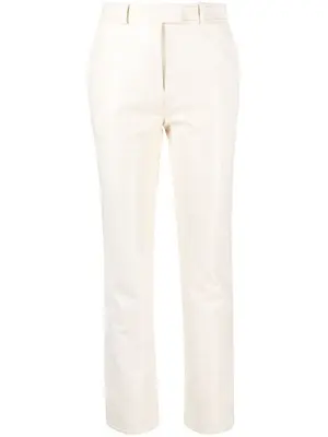 COURREGES Slim-cut Vinyl Trousers - Neutrals