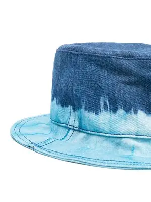Alberta Ferretti Tie-dye Print Bucket Hat - Blue