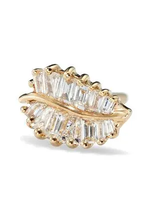 ANITA KO Palm Leaf Diamond Earrings