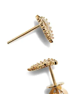 ANITA KO Palm Leaf Diamond Earrings
