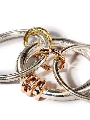 SPINELLI KILCOLLIN 18kt Rose Gold And Sterling Orion Linked Ring