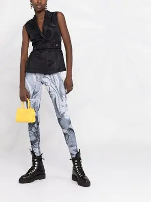 Off-White Floral-print Leggings