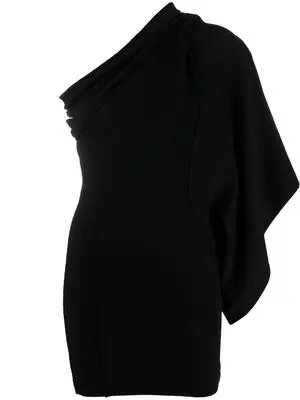Rick Owens Athena Voluminous Cold-shoulder Dress
