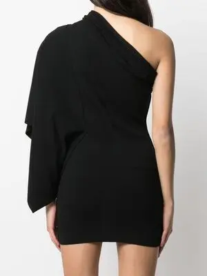 Rick Owens Athena Voluminous Cold-shoulder Dress