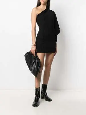 Rick Owens Athena Voluminous Cold-shoulder Dress