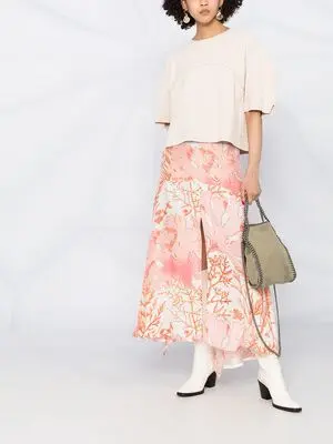 Stella McCartney Piped-seam Cropped Blouse