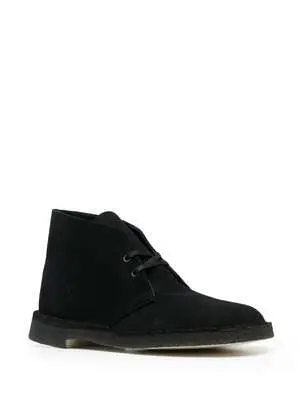 Clarks Suede Desert Boots - Black