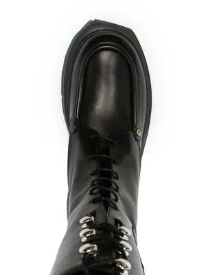 Off-White Sponge Combat Boots - Black