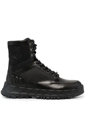 Versace Greca Rhegis Lace-up Boots