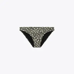 Tory Burch Printed Bikini Bottom Black Tonal Ditsy