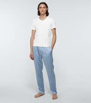 TOM FORD Stretch-cotton V-neck T-shirt