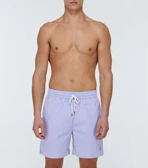 Ralph Lauren Seersucker Striped Swim Shorts