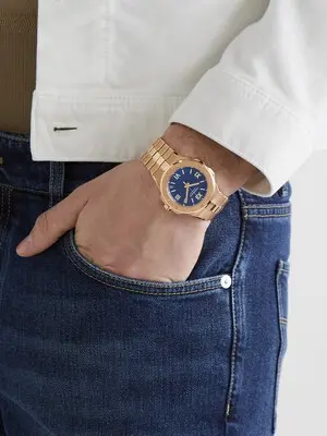 Chopard Alpine Eagle Large Automatic 41mm 18-karat Rose Gold Watch - Blue