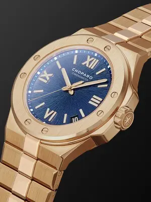 Chopard Alpine Eagle Large Automatic 41mm 18-karat Rose Gold Watch - Blue