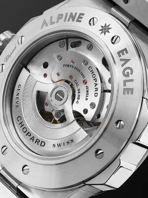 Chopard Alpine Eagle Xl Chrono Automatic 44mm Lucent Steel Bracelet Watch - Black