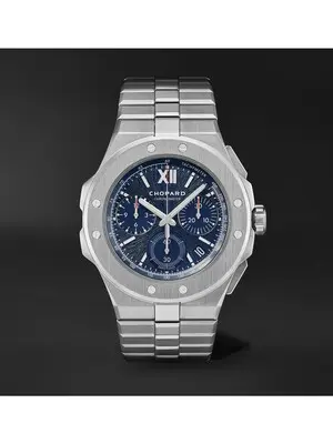 Chopard Alpine Eagle Xl Chrono Automatic 44mm Lucent Steel Watch - Blue