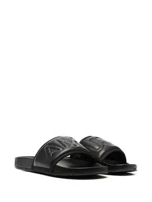AMBUSH Embossed Logo Slides - Black