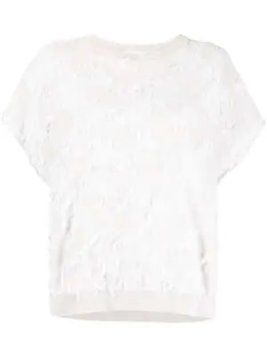 Fabiana Filippi Textured Cotton T-shirt