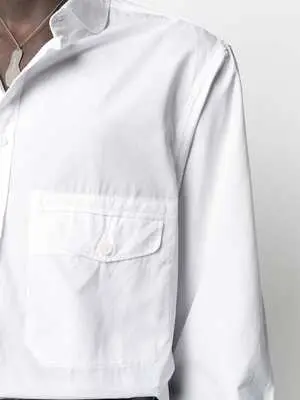 Yohji Yamamoto Flap Pocket Long-length Shirt