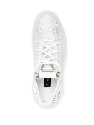 Philipp Plein Skeleton Runner Embellished Sneakers