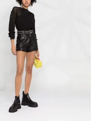 Philipp Plein Metallic-threaded Mesh Jumper